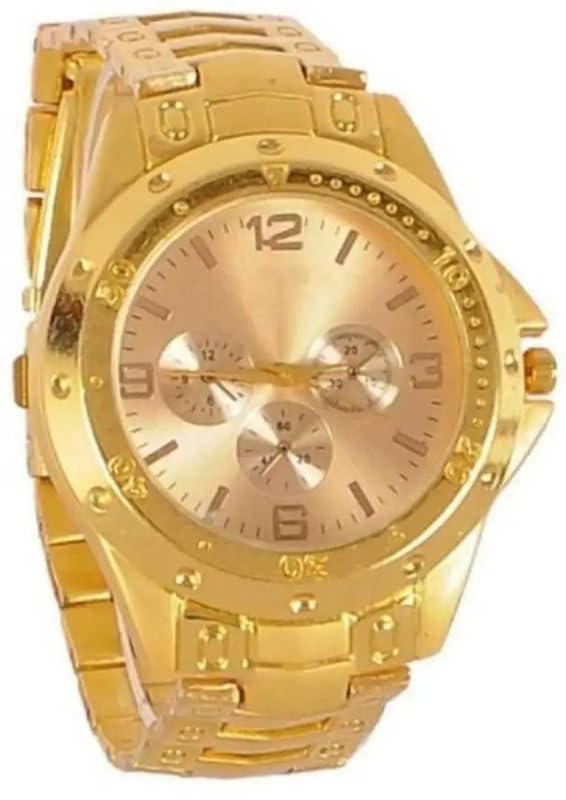 Buy JAMVAI J ROZRA Golden Officially Watch for Men (P-16390315-Free ...