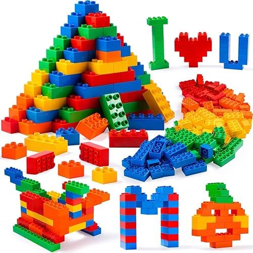 Buy hlipih 119+ Piece Preschool Building Bricks Blocks Set Educational ...