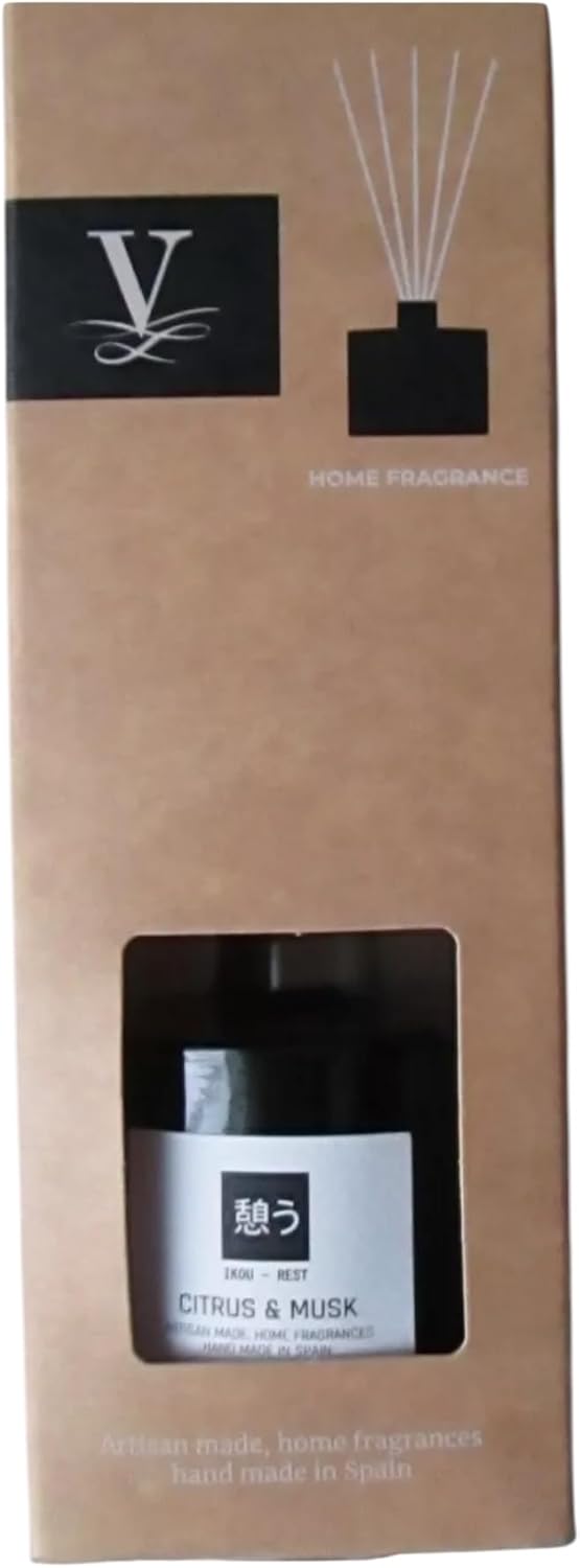 Amazon.com: Vila Hermanos Reed Diffuser, Citrus & Musk Fragrance, 6.7 ...