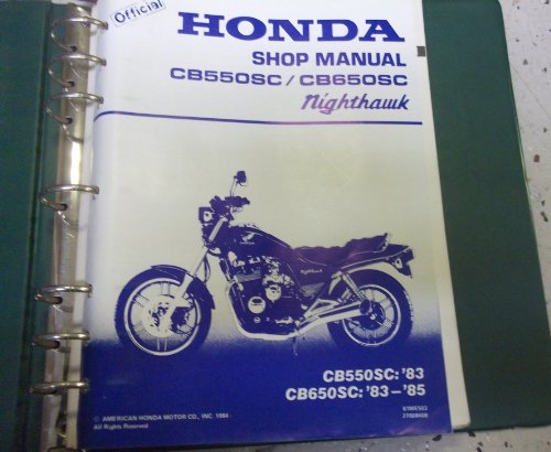 1983 1984 1985 HONDA CB550SC CB650SC NIGHTHAWK Service Shop Repair ...