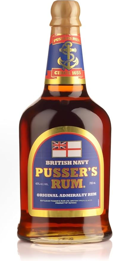 Pusser's Rum Admiralty, Blue Label, 40% ABV, 70cl, the Award-winning ...