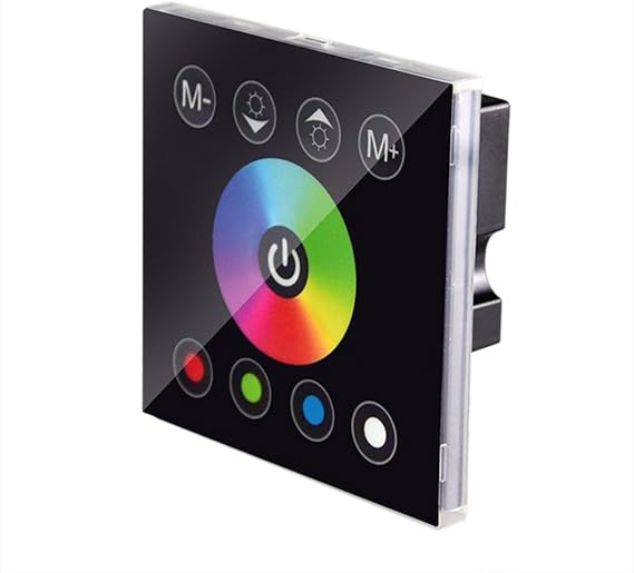 JOYLIT RGBW LED Strip Controller 4CH 4A Wandschalter, DC 12/24V Wand ...