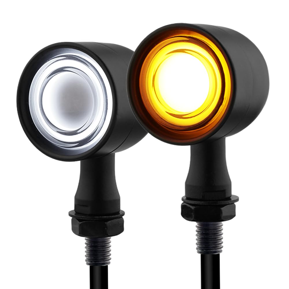 Snapklik.com : TSUNG Motorcycle LED Turn Signal Lights Ring Light Style ...