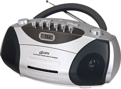 GPX BCS2504DP Boombox with Cassette Recorder and AM/FM Tuner : Amazon ...