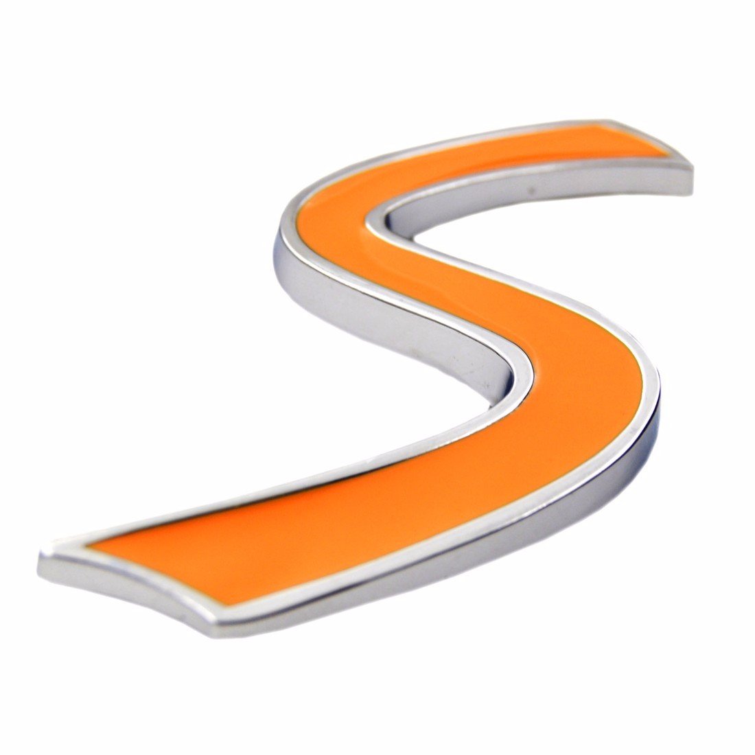 Amazon.com: Chrome Trim Orange S S Metal Letter Rear Trunk Boot Lid ...