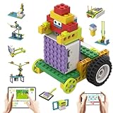 ・ブランド:ICreateRobot・製造元:Shandong ICreate Education・【10in1ロボット組み立て】ロボットセットには、xiao Qロボット1個、モーター1個、距離センサー1個、傾斜センサー1個、音声認識センサ...