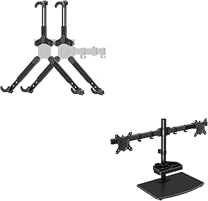 Amazon.com: MOUNT PRO Dual Monitor Stand for 2 Screens up to 27 Inch ...