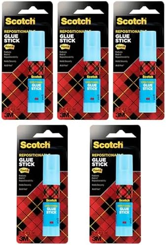 Amazon.com: Removable Restickable Glue Stick, .49oz, Repositionable ...