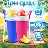 Amazon.com: Wiss Kitchen Slushy Cup, Blue & Pink, Food Grade Silicone ...