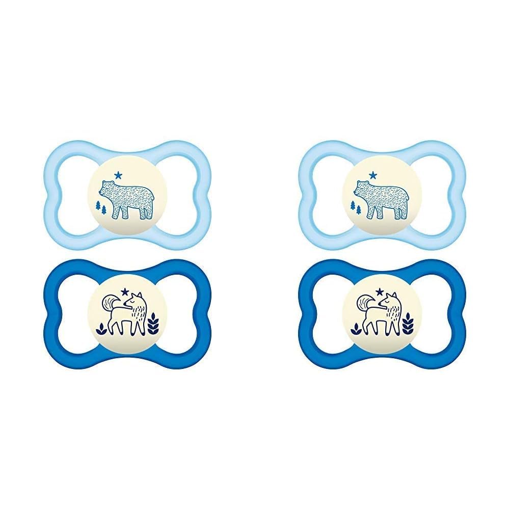 Amazon.com : MAM Air Night Pacifiers (1 Sterilizing Pacifier Case), MAM ...