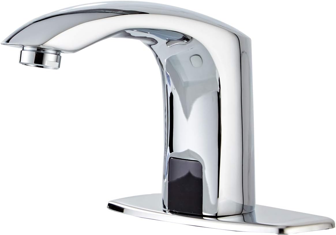 Automatic Bathroom Sink Faucet with Hole Cover Plate Sensor Touchless ...