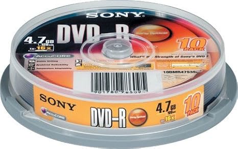 Sony 4.7 GB 10 Pack Blank DVD - Buy Sony 4.7 GB 10 Pack Blank DVD ...