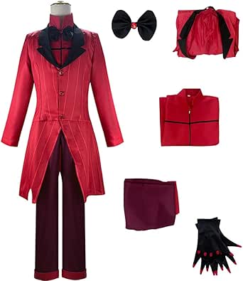 Amazon.com: AutFie Alastor Cosplay Full Set Anime Costumes Halloween ...