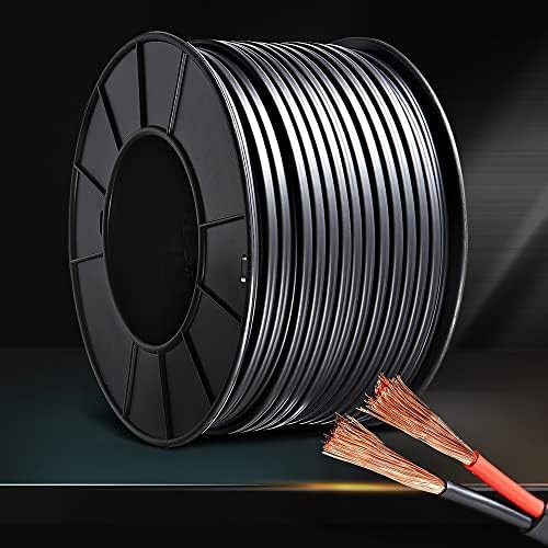 Krear 3MM Electrical Twin Core Wire Copper Cable Extension 100M Dual ...