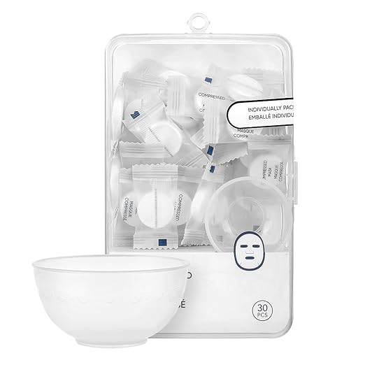 MINISO Boxed Compressed Sheet Mask Tablets, DIY Face Mask Sheet for ...