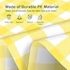 Amazon.com: LIKAJON 6 Pack Yellow and White Checkered Tablecloth ...