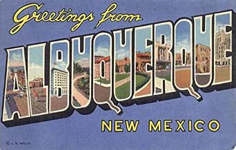 Greetings From Albuquerque Albuquerque, New Mexico NM Original Antique ...