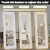 Amazon.com: MUAUSU LED Crystal Mirror Full Length 59"×18" Crushed ...