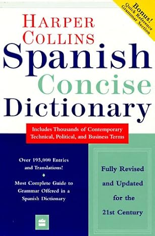 Amazon.com: Harper Collins Spanish Dictionary: Spanish-English English ...