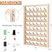 48 Spool Wooden Thread Holder Thread Organizer with Hanging Hooks for ...