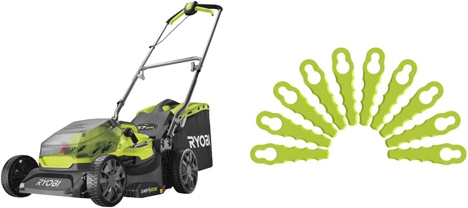 Ryobi RY18LM37A-140 18V ONE+ Cordless 37cm Lawnmower Starter Kit (1 x 4 ...