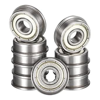 HiPicco F606ZZ Flanged Ball Bearing, ID 6mm x OD 17mm x Width 6mm ...