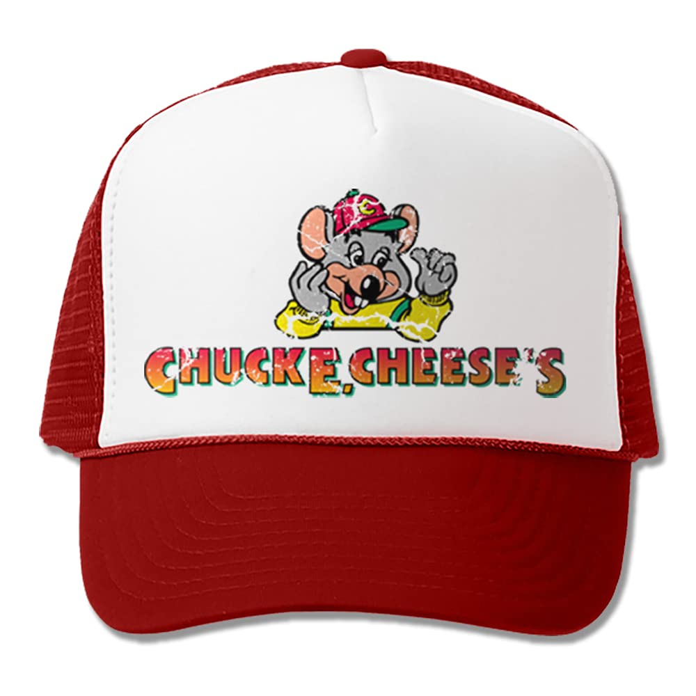 Amazon.com: 90s Retro Trucker - chuck e cheese hat, vintage restaurant ...