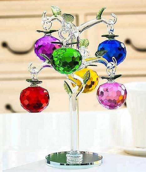 Buy EVERMALL Crystal Apple Tree for Good Luck, Crystal Showpiece for ...
