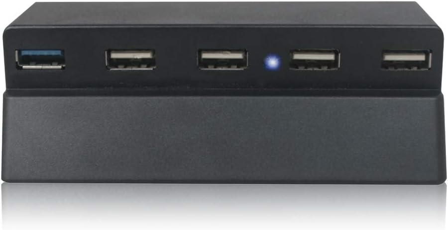 Amazon.com: Bealuffe USB Hub for PS4Slim Gaming Console, USB Extender ...