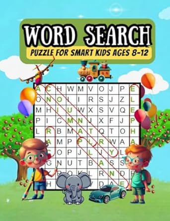 Word Search Puzzle Book For Smart Kids Ages 8-12: 1000 words search in ...