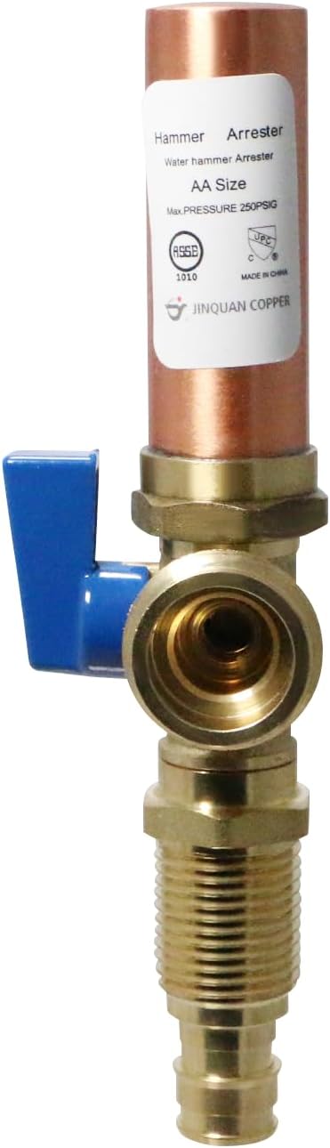 XFITTING Premium Washing Machine Outlet Stop Valve with Hammer Arrestor ...
