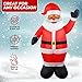 Amazon.com: 6 ft Christmas Inflatable Santa Claus - Black Santa ...