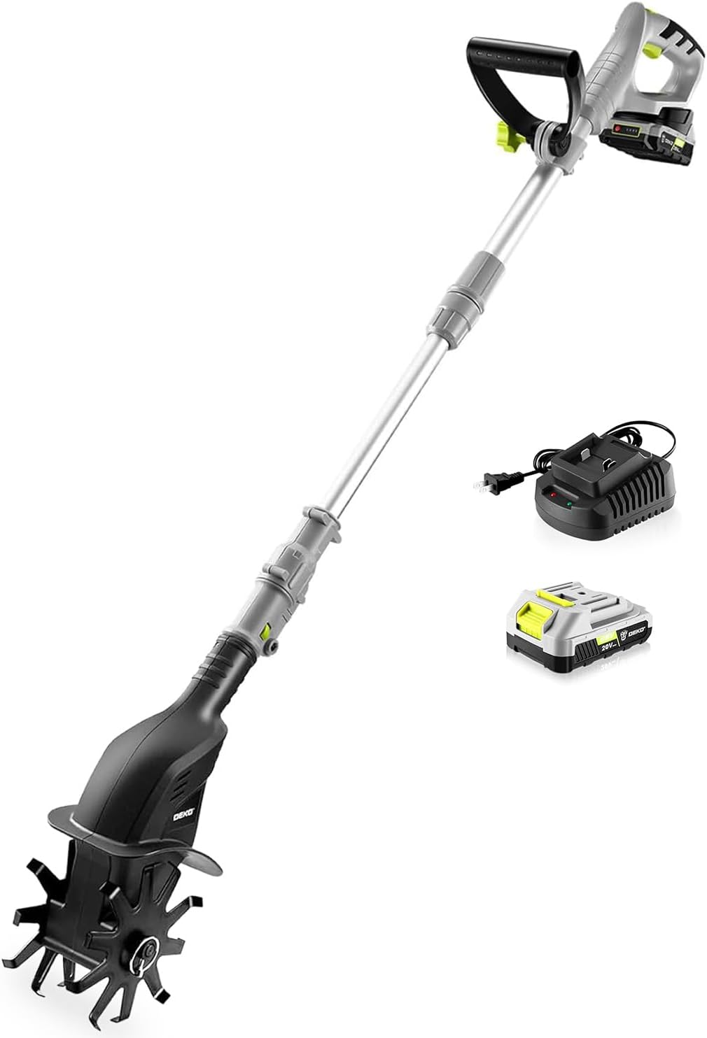 Amazon.com : Cordless Electric Garden Tiller: DEKOPRO Power Cultivator ...