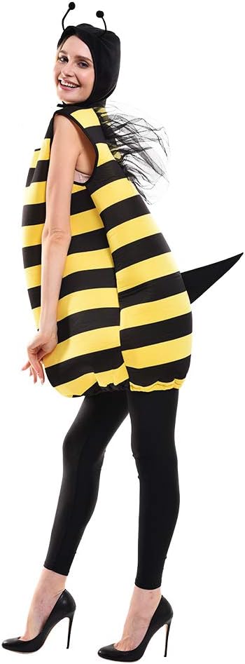 Amazon.com: EraSpooky Adult Bumble Bee Costume Party Cosplay Fancy ...
