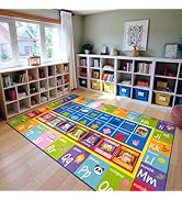 Amazon.com: STARUIA Large Kids Playroom Rug, 4'x6' Washable Road Rug ...