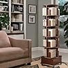 Amazon.com: Solid Wood Rotating Book Shelf, 360° Display Bookcase with ...