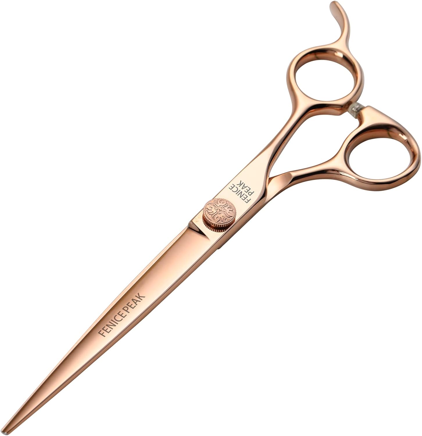 Amazon.com: Fenice Peak Straight Dog Grooming Scissors Champagne Gold ...