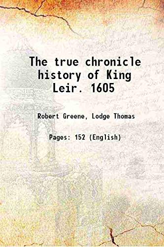Amazon.in: Buy The true chronicle history of King Leir. 1605 1910 Book ...