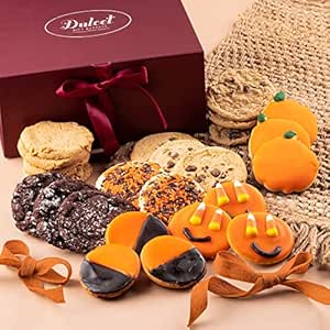 Amazon.com: Dulcet Gift Baskets Spooky and Sweet Face Cookie Assortment ...