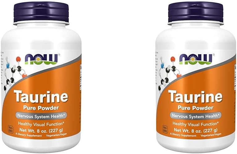 Amazon.com: NOW Supplements, Taurine Pure Powder, Nervous System Health ...
