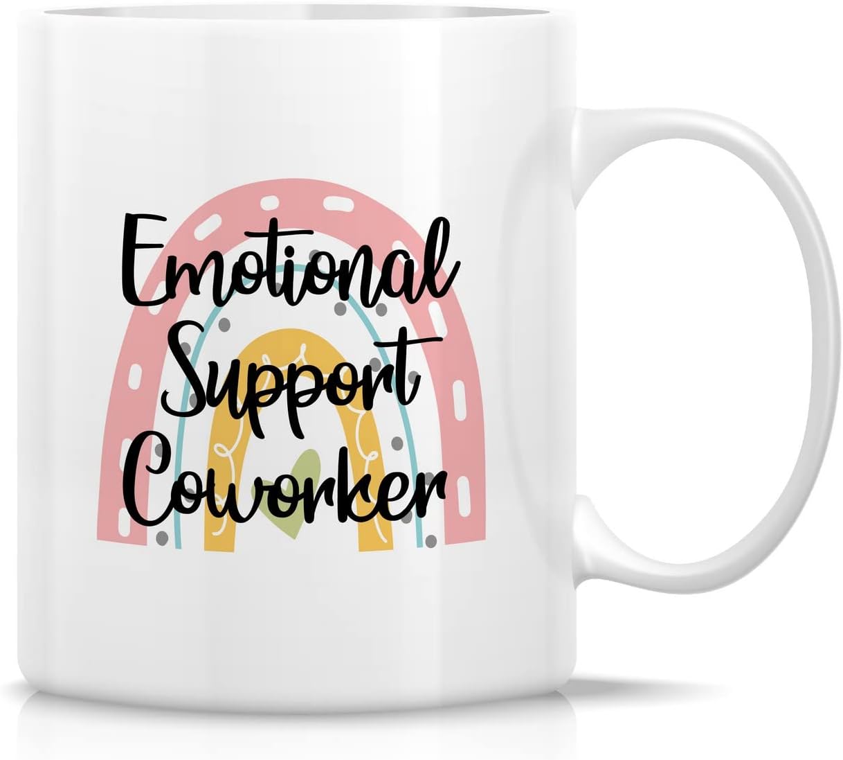 Amazon.com: Retreez Funny Mug - Emotional Support Coworker 11 Oz ...