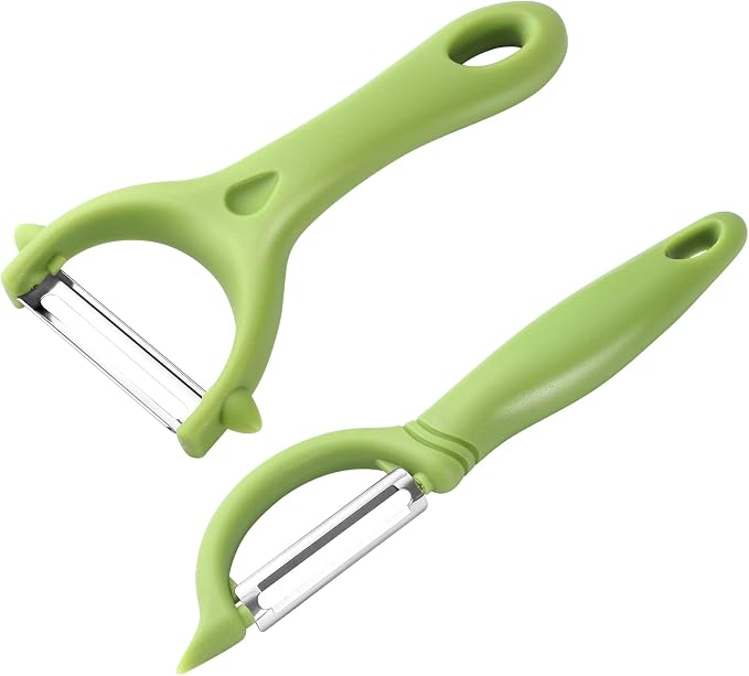 2 Stück Sparschäler Edelstahl, Universalschäler Kartoffelschäler Y ...