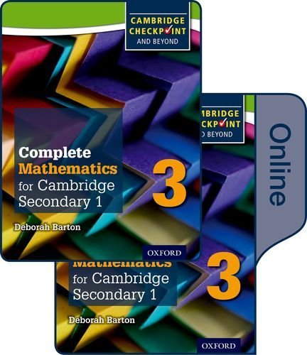Complete Mathematics for Cambridge Secondary 1 Book 3: Print and Online ...