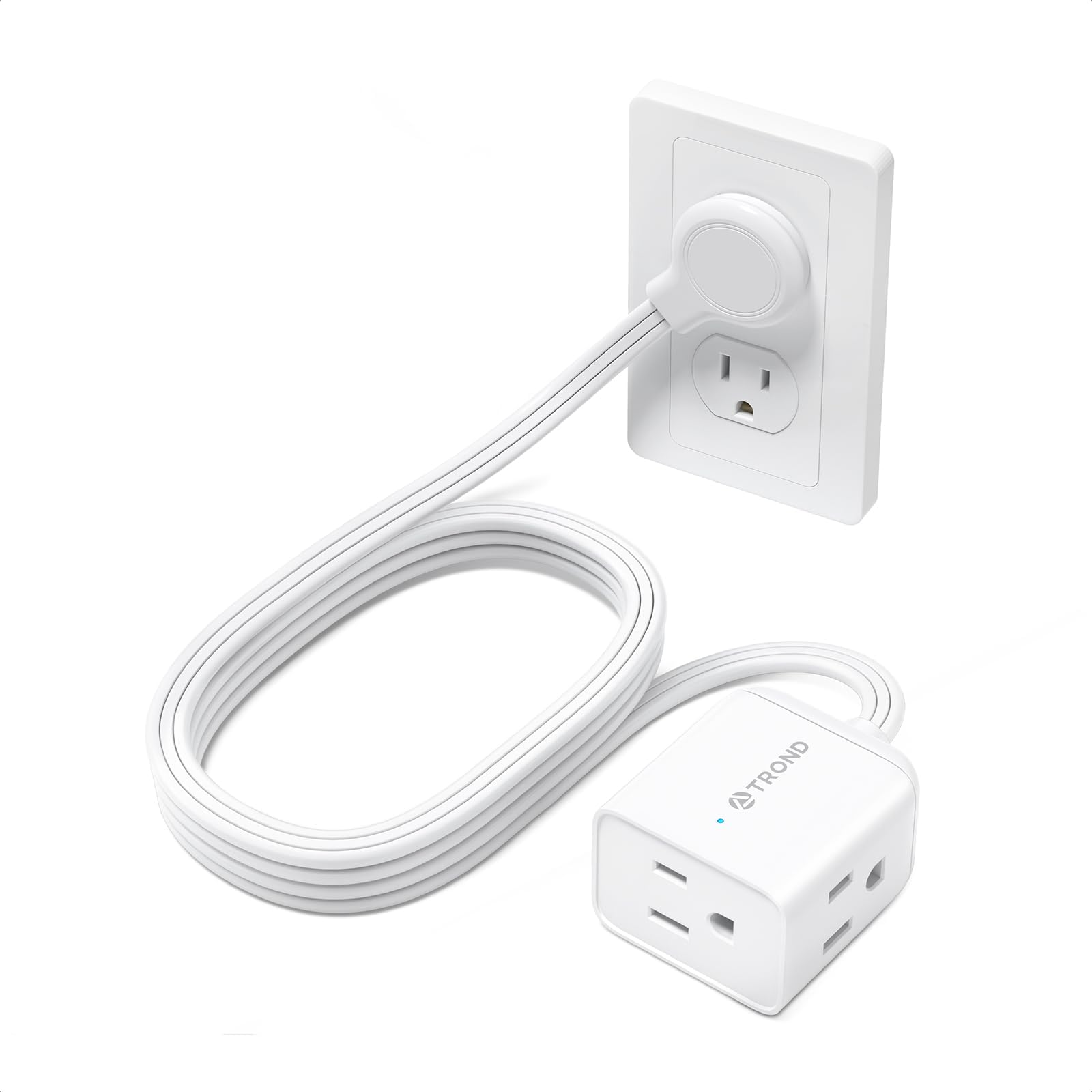 Amazon.com: TROND Flat Extension Cord 6 Feet - Left Angled Flat Plug ...