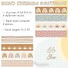 Amazon.com: Whaline 73.5Ft Boho Bulletin Board Borders Rainbow Sun ...