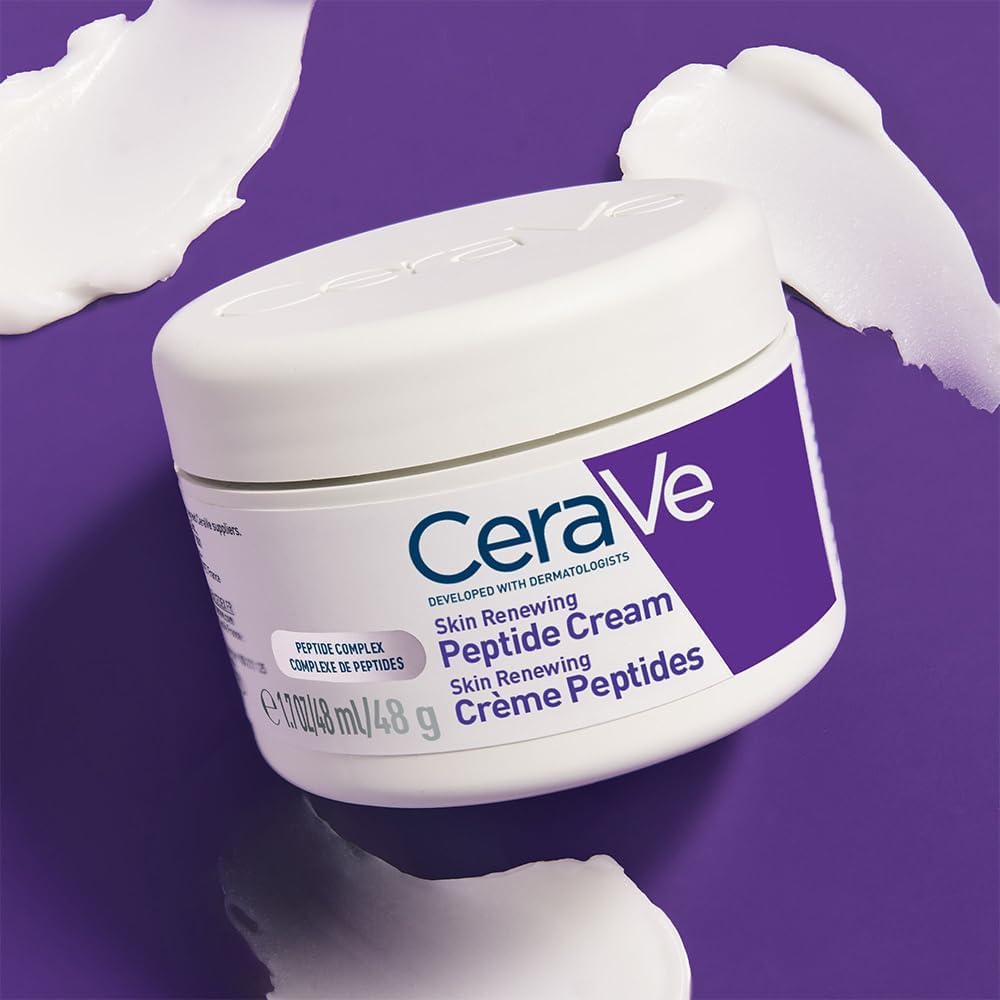 CeraVe Skin Renewing Peptide Moisturiser for Face, Anti-aging Face ...