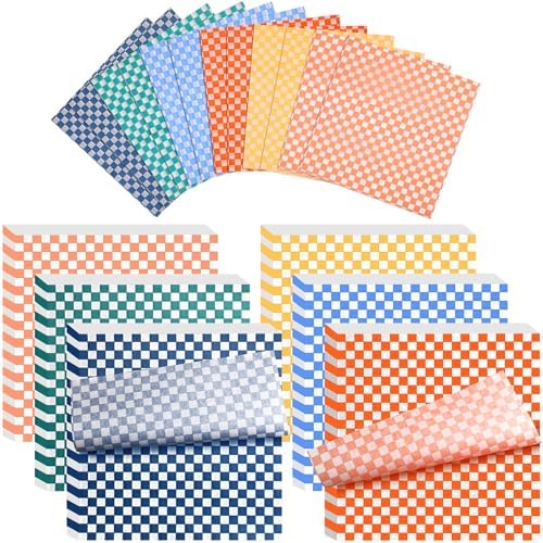 Amazon.com: Cholemy 360 Sheets Assorted Color Wax Deli Paper Sheets 12 ...