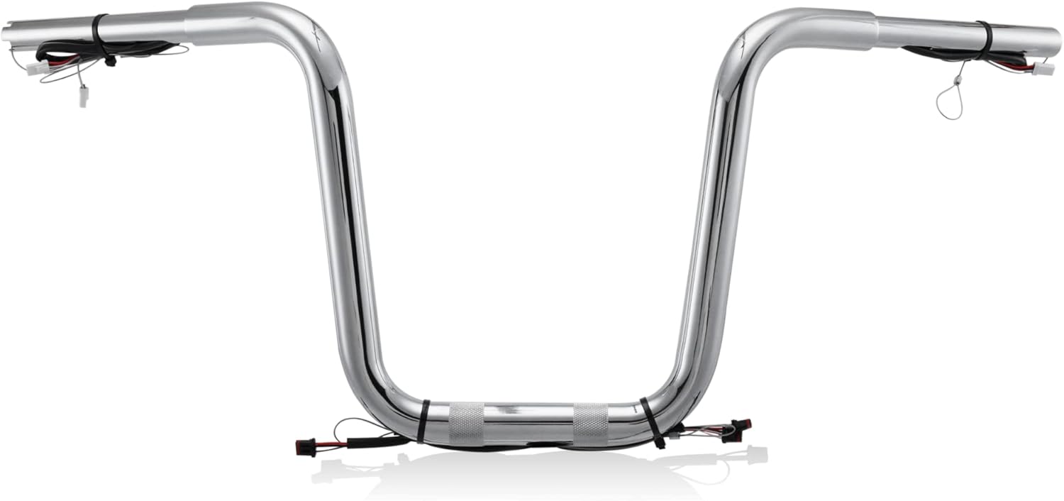 Amazon.com: TIGERSGATE PRE-WIRED 12" Rise Road King Special Handlebars ...