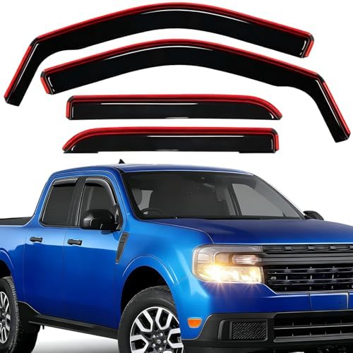 Amazon.com: in-Channel Window Rain Guards for Ford Maverick 2022 2023 ...