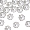 Amazon.com: URROMA 30 Pcs Faux Pearl Buttons with Rhinestone, Silver ...
